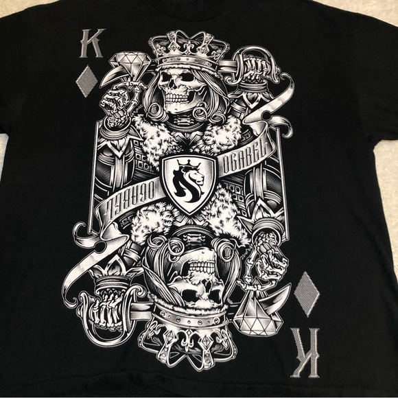 OG Abel | Shirts | Og Abel Double Sided Aop Skull King Of Diamonds Shirt | Poshmark